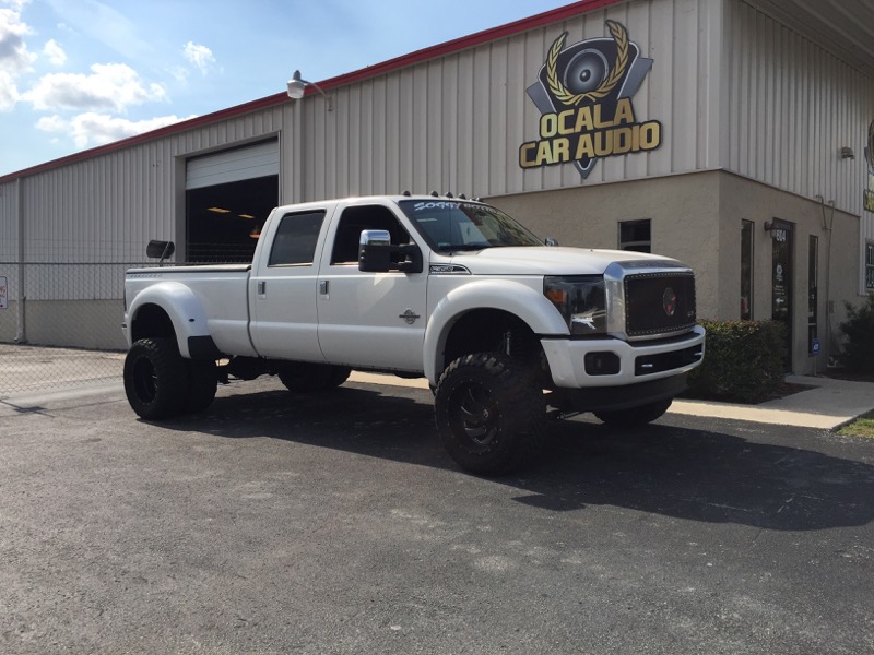 Ocala Client Gets 2015 Ford F-350 Bass Upgrade And Door Panels